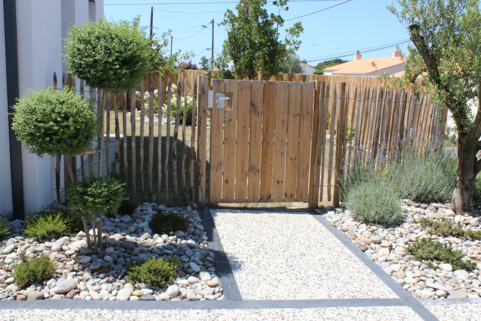 CLOTURE GANIVELLE CHATAIGNIER · Marmin paysage